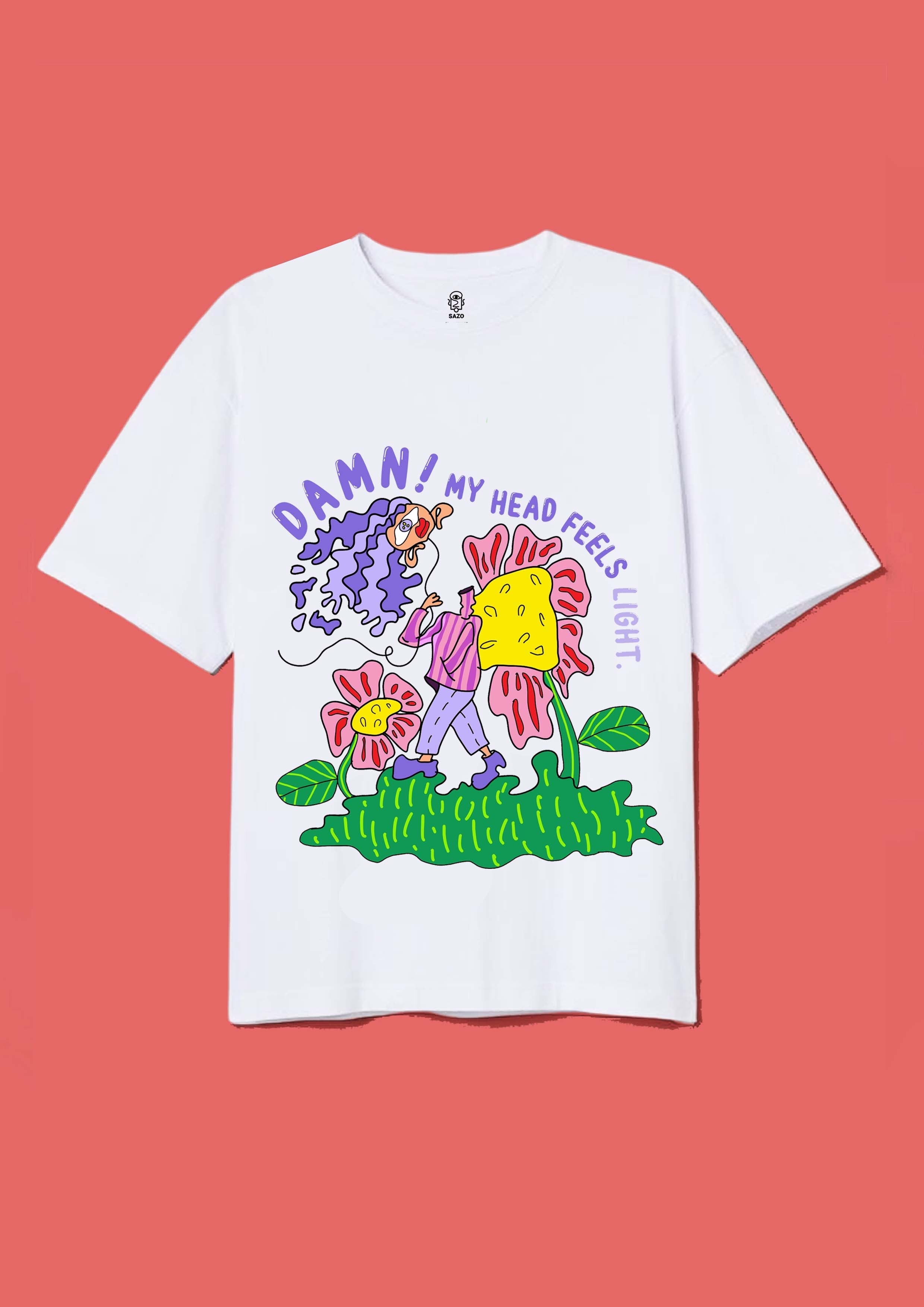 DAMN MY HEAD FEELS LIGHT T-SHIRT [UNISEX] – SAZO